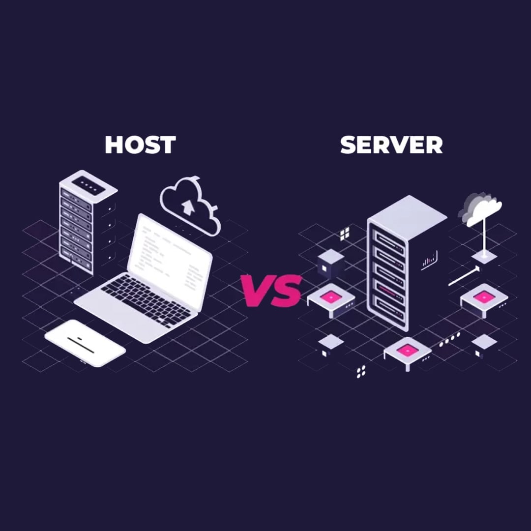 The differences between host and server with a comparison table | احسان مرائی